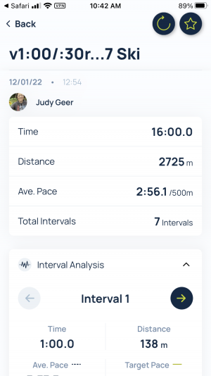 ErgData Funktion: Workouts teilen | Concept2